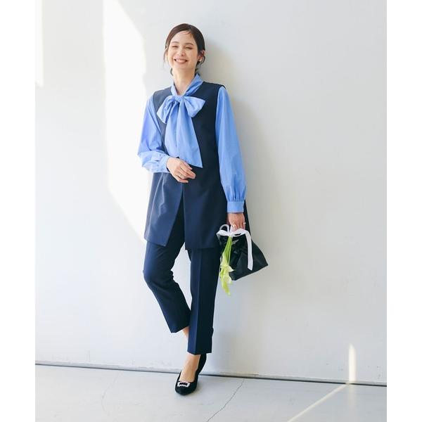 ZOZO問い合わせ番号:101764155ショップ:cross marche，クロスマルシェブランド:CROSS FUNCTION，クロスファンクション商品名:《洗える・シワになりにくい》2点セット 正解 ロングジレ＆テーパードパンツ【CR...