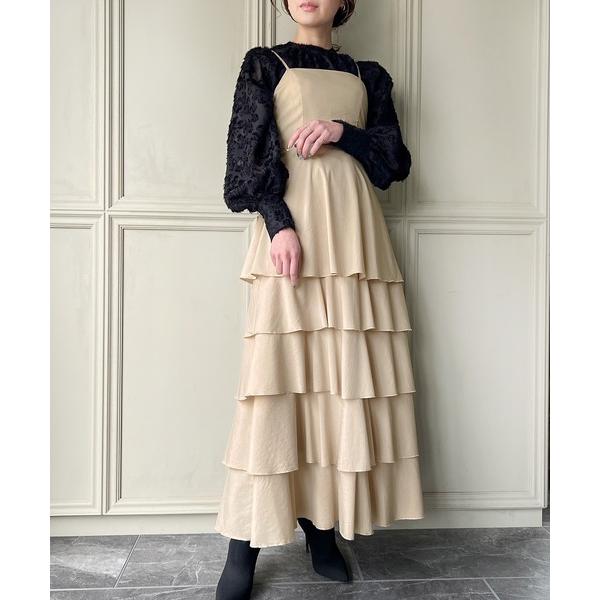 『セール実施中』参考価格：7，759円発売時期：2023年01月コンディション：B（目立つ使用感なし）使用感が少ない、または気にならないアイテムウエスト：ほつれ参考商品名：ティアードキャミワンピース参考品番：fram0906g-36【商品に...