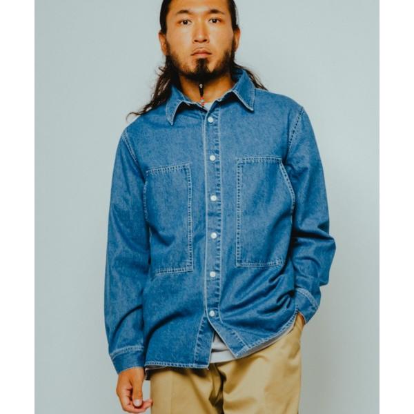 ZOZO問い合わせ番号:101796101ショップ:ability，アビリティブランド:BIG MIKE，ビッグマイク，ability，アビリティ商品名:BIG MIKE ビックマイク/ 26春夏新作 長袖 デニム ユーティリティシャツ /...