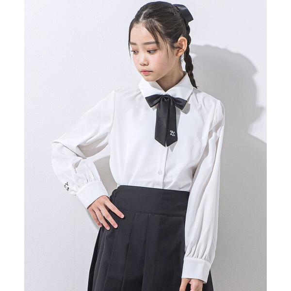 ZOZO問い合わせ番号:101796208ショップ:BEBE ONLINE STORE，ベベ オンラインストアブランド:ZIDDY，ジディ商品名:【 ニコ☆プチ 掲載 】リボン付きブラウス(130~160cm)カテゴリ:トップス>シャ...