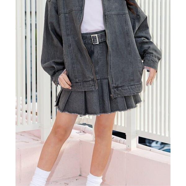 ZOZO問い合わせ番号:101796227ショップ:F.O.Online Store，エフオーオンラインストアブランド:algy，アルジー商品名:デニムプリーツスカパン_セットアップ可カテゴリ:スカート>デニムスカートブランド品番:G...