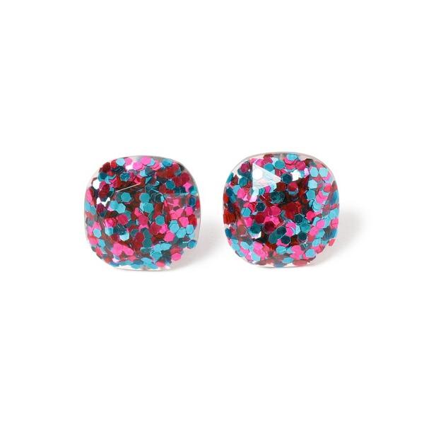 ※このアイテムは返品・交換対象外商品です。ZOZO問い合わせ番号:101796475ショップ:BEAMS WOMEN，ビームスウィメンブランド:Ray BEAMS，レイビームス商品名:スクエア ラメ ピアスカテゴリ:アクセサリー>ピア...