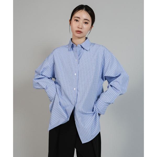 『セール実施中』ZOZO問い合わせ番号:101796692ショップ:select MOCA，セレクトモカブランド:select MOCA Et，セレクトモカエト商品名:【Et】2Way Striped Oversized Blouseカテゴ...