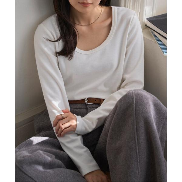 『タイムセール実施中』ZOZO問い合わせ番号:101796809ショップ:kobelettuce，コウベレタスブランド:KOBE LETTUCE，コウベレタス商品名:[ M L XL 選べるサイズ ] [ 裏微起毛 ] 深Uネック細リブ長袖...