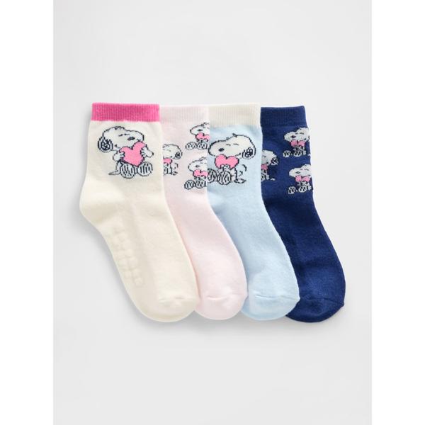 ※このアイテムは返品・交換対象外商品です。ZOZO問い合わせ番号:101797077ショップ:GAP，ギャップブランド:GAP，ギャップ商品名:スヌーピー クオータークルーソックス 4足セット (幼児・ベビー)カテゴリ:レッグウェア>...