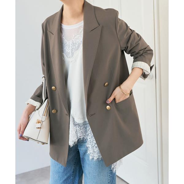 ZOZO問い合わせ番号:101797327ショップ:Spick &amp; Span，スピック アンド スパンブランド:Spick &amp; Span，スピックアンドスパン商品名:《新色有り / 追加》プレーンウィーブダブルブレストジャケ...