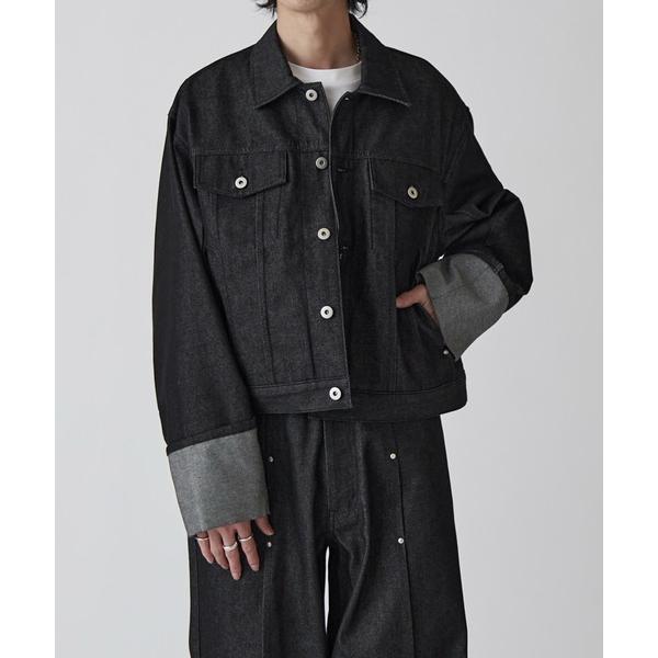 『タイムセール実施中』ZOZO問い合わせ番号:101798439ショップ:Lui's，ルイスブランド:Lui's，ルイス商品名:【Neucon】ROLL UP TUCK SHORT DENIM JACKET / ロールアップタックショートデ...