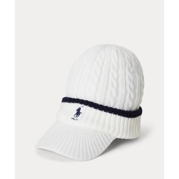『セール実施中』ZOZO問い合わせ番号:101799296ショップ:RLX GOLF，アールエルエックス ゴルフブランド:POLO GOLF，ポロ ゴルフ商品名:ロゴ ケーブルニット キャップカテゴリ:帽子>キャップブランド品番:WA...