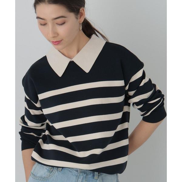 『タイムセール実施中』参考価格：6，600円発売時期：2023年09月コンディション：A（使用感なし）数回使用した程度で使用感が感じられないアイテム参考商品名：SALOON(サルーン)/《再入荷・新色登場》襟付きゴールドボタン長袖ニット【手...