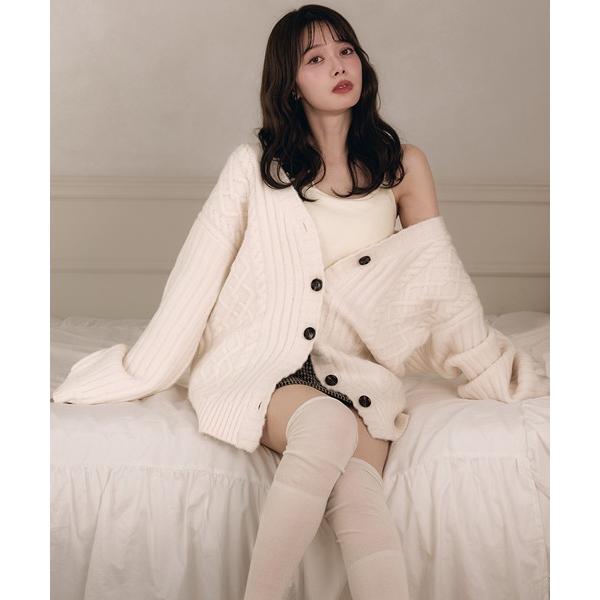 『タイムセール実施中』ZOZO問い合わせ番号:101831037ショップ:mideal，マイディールブランド:fupel，フぺル商品名:cable knit over cardigan / ケーブルニットオーバーカーディガンカテゴリ:トップ...