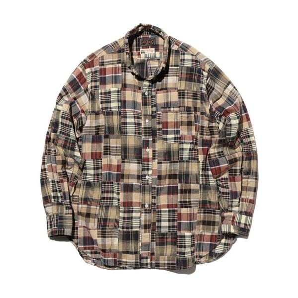 ZOZO問い合わせ番号:101831202ショップ:BEAMS MEN，ビームス メンブランド:BEAMS PLUS，ビームスプラス商品名:B.D. Classic-fit Patchwork Madrasカテゴリ:トップス>シャツ/...