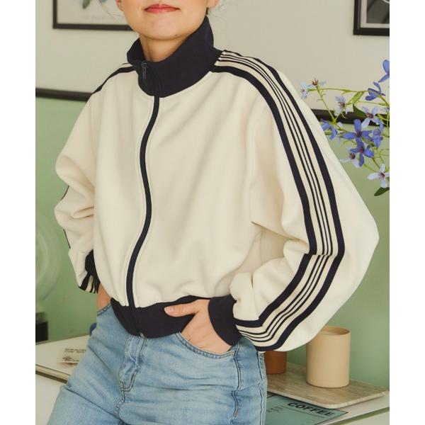 参考価格：4，840円発売時期：2024年01月コンディション：B（目立つ使用感なし）使用感が少ない、または気にならないアイテム袖口・首周り：毛玉参考商品名：ショート丈ライントラックジャケット / short-length line tra...