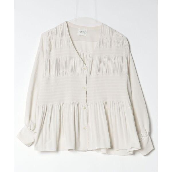 『セール実施中』参考価格：16，280円発売時期：2019年05月コンディション：C（やや使用感あり）使用感があり、やや気になる傷や汚れがあるアイテム全体的：毛玉参考商品名：マジョリカプリーツ前開きブラウス参考品番：3501BL003192...