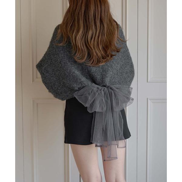 『タイムセール実施中』参考価格：4，995円発売時期：2024年01月コンディション：A（使用感なし）数回使用した程度で使用感が感じられないアイテム参考商品名：2wayチュールリボンシャギーニットトップス/WEB/EC限定商品参考品番：99...