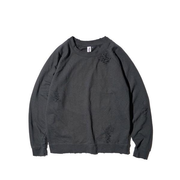 ZOZO問い合わせ番号:101863123ショップ:2A.M.，ツーエイエムブランド:THRIFTY LOOK，スリフティールック商品名:THRIFTY LOOK スリフティルック / WORN-OUT RAGLAN CREW SWEAT ...