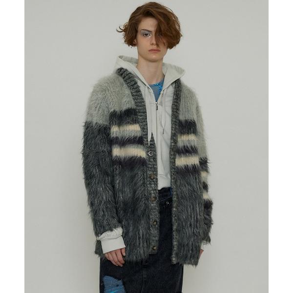 『セール実施中』参考価格：19，800円発売時期：2023年07月コンディション：A（使用感なし）数回使用した程度で使用感が感じられないアイテム参考商品名：Multi Border Shaggy Cardigan/マルチボーダーシャギーカー...