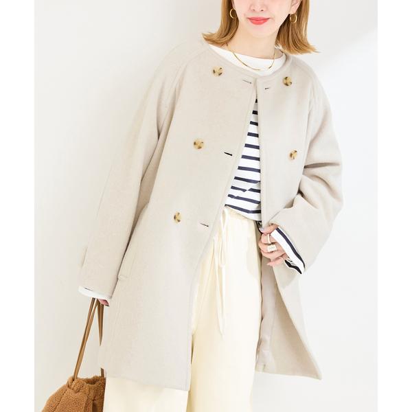 『セール実施中』参考価格：20，350円発売時期：2024年12月コンディション：B（目立つ使用感なし）使用感が少ない、または気にならないアイテム全体的：毛玉参考商品名：ソフトビーバーWボタンボクシーミドルコート参考品番：240207001...