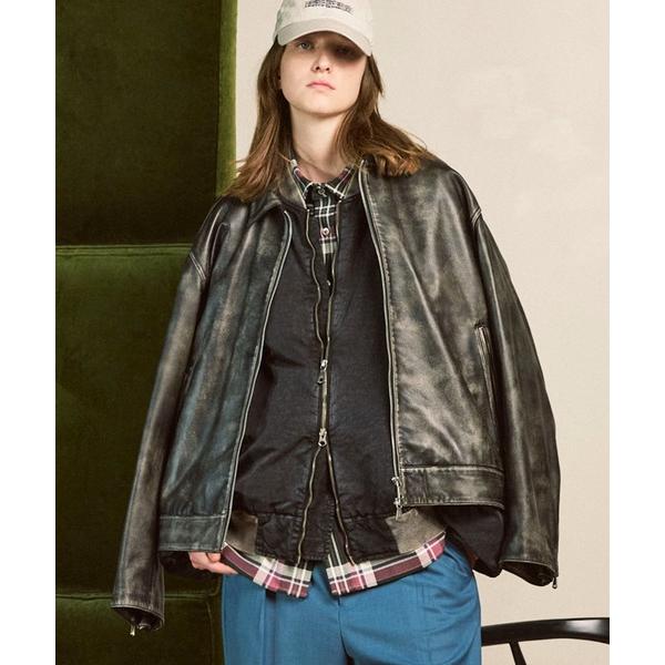 参考価格：39，600円発売時期：2024年09月コンディション：B（目立つ使用感なし）使用感が少ない、または気にならないアイテム首周り・袖口：汚れ参考商品名：《UNISEX》Sheep Leather Single Riders Coll...