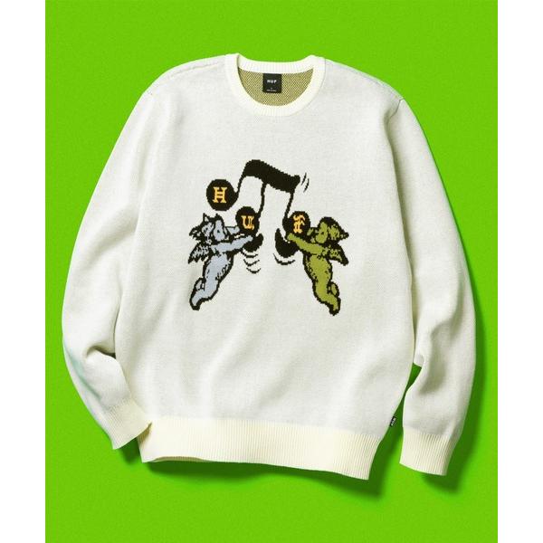 『タイムセール実施中』参考価格：19，800円発売時期：2024年08月コンディション：B（目立つ使用感なし）使用感が少ない、または気にならないアイテム袖口：毛玉参考商品名：SONG INTARSIA SWEATER  / HUF ハフ セ...