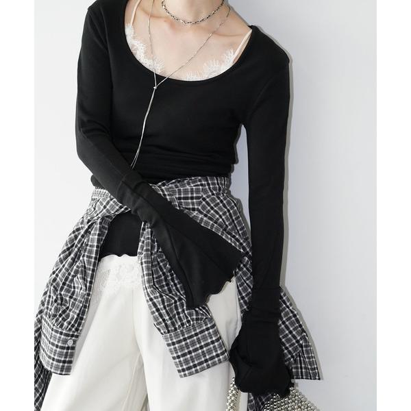 ZOZO問い合わせ番号:101894359ショップ:chuclla，チュクラブランド:chuclla，チュクラ商品名:リリーフリルスリーブ トップス chw26s028カテゴリ:トップス>Tシャツ/カットソーブランド品番:chw26s...