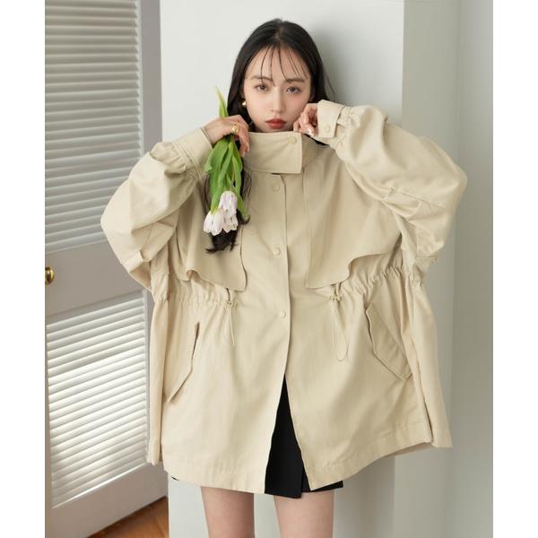 ZOZO問い合わせ番号:101894925ショップ:hinari，ヒナリブランド:hinari，ヒナリ商品名:ミドル丈ピーチトレンチコートカテゴリ:ジャケット/アウター>トレンチコートブランド品番:HN00000091素材:ポリエステ...