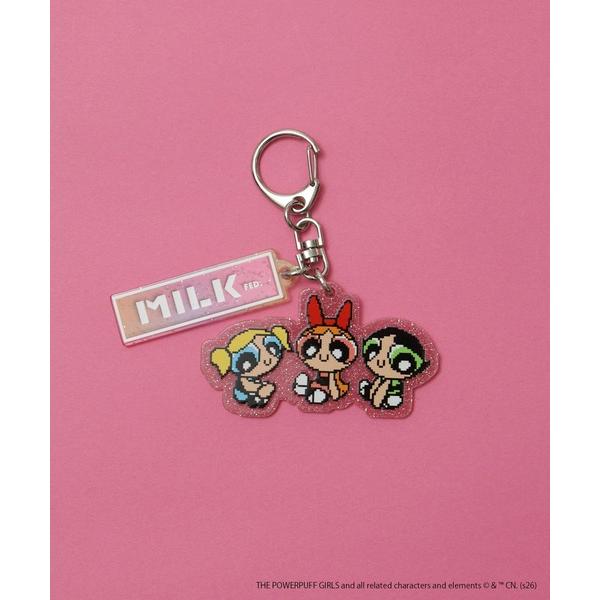 ZOZO問い合わせ番号:101895343ショップ:MILKFED.，ミルクフェドブランド:MILKFED.，ミルクフェド商品名:THE POWERPUFF GIRLS × MILKFED. ACRYLIC KEYCHAINカテゴリ:財布/...