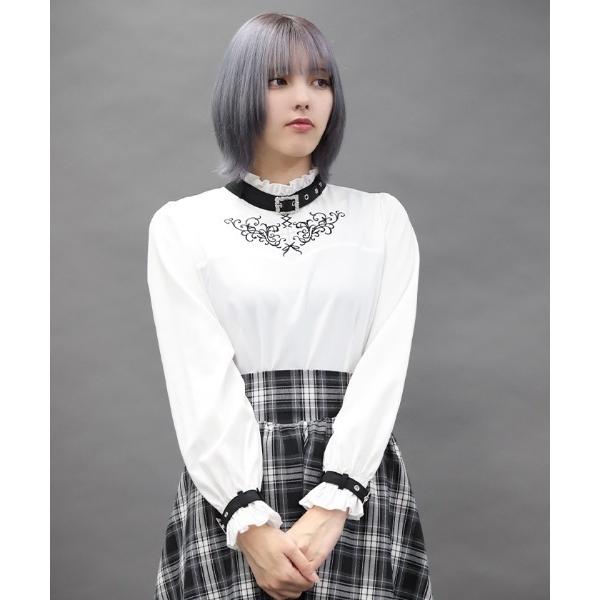 『セール実施中』ZOZO問い合わせ番号:101895507ショップ:axes femme，アクシーズファムブランド:NIBBLE POISON，ニブルポイズン商品名:ベルトデザイン刺繍ブラウスカテゴリ:トップス>シャツ/ブラウスブラン...
