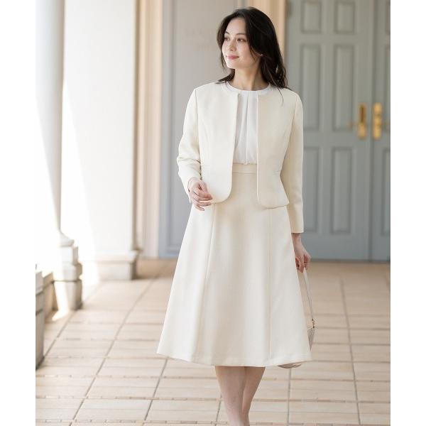 ZOZO問い合わせ番号:101896517ショップ:nissen，ニッセンブランド:nissen，ニッセン商品名:【入学式・卒業式・フォーマル】洗えるノーカラージャケット＋ドッキングデザインワンピースアンサンブル＜大きいサイズ有＞カテゴリ:...