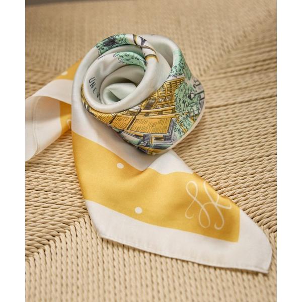 ZOZO問い合わせ番号:101928062ショップ:ROPE' PICNIC，ロぺピクニックブランド:ROPE' PICNIC，ロペピクニック商品名:シティーパターンスカーフ 90cmカテゴリ:財布/小物>バンダナ/スカーフブランド品...