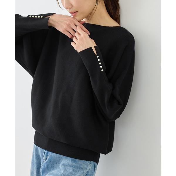 『タイムセール実施中』ZOZO問い合わせ番号:101928066ショップ:ROPE' PICNIC，ロぺピクニックブランド:ROPE' PICNIC，ロペピクニック商品名:マシュマロ袖パールドルマンニット/イージーケア・リンクコーデカテゴリ...