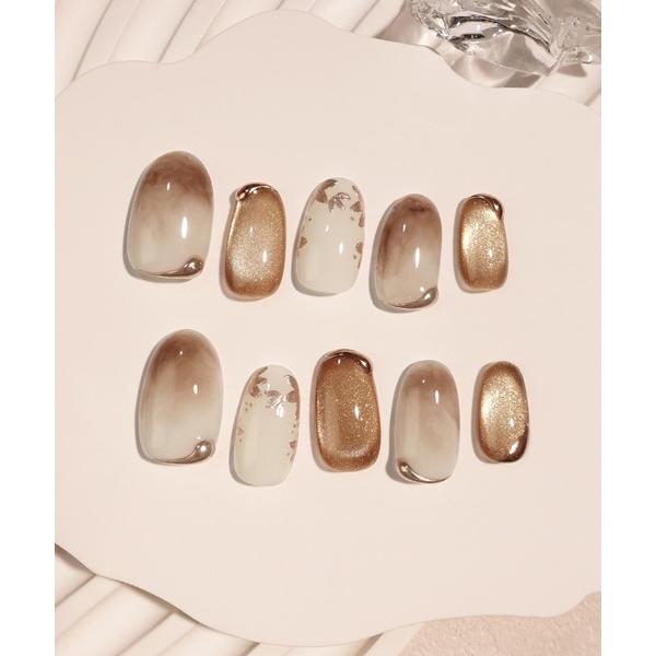 『タイムセール実施中』※このアイテムは返品・交換対象外商品です。コスメ商品ZOZO問い合わせ番号:101928104ショップ:Anail，エーネイルブランド:Anail，エーネイル商品名:水光ネイルブラウンニュアンスマグネットフラワーミラー...