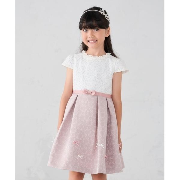 ZOZO問い合わせ番号:101928125ショップ:a.v.v，アー・ヴェ・ヴェブランド:a.v.v，アーヴェヴェ商品名:[110-130]【セレモニー/オケージョン/結婚式】フラワージャガードフィット＆フレアワンピースカテゴリ:ワンピース...