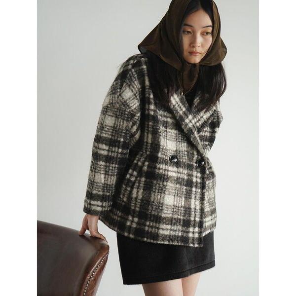 『セール実施中』ZOZO問い合わせ番号:101928172ショップ:FIKA./:ETHR OF/YORT，フィーカ/イーサオブ/ヨートブランド:FIKA.，フィーカ商品名:Checked double-breasted coatカテゴリ:...