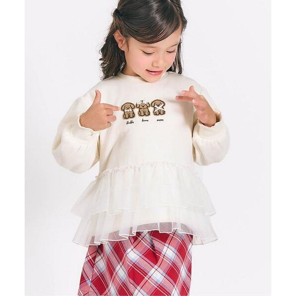 『セール実施中』ZOZO問い合わせ番号:101928184ショップ:F.O.Online Store，エフオーオンラインストアブランド:apres les cours，アプレレクール商品名:裏シャギーペプラムモチーフトレーナー_ジュニア対応...