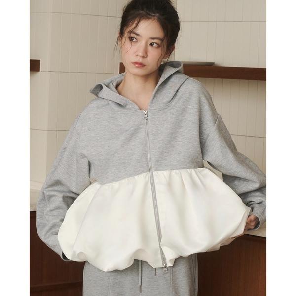 ZOZO問い合わせ番号:101929483ショップ:moi tytto，モイ　テュットブランド:moi tytto，モイテュット商品名:バルーンスウェットパーカーカテゴリ:トップス>パーカーブランド品番:MO00000069素材:本体...