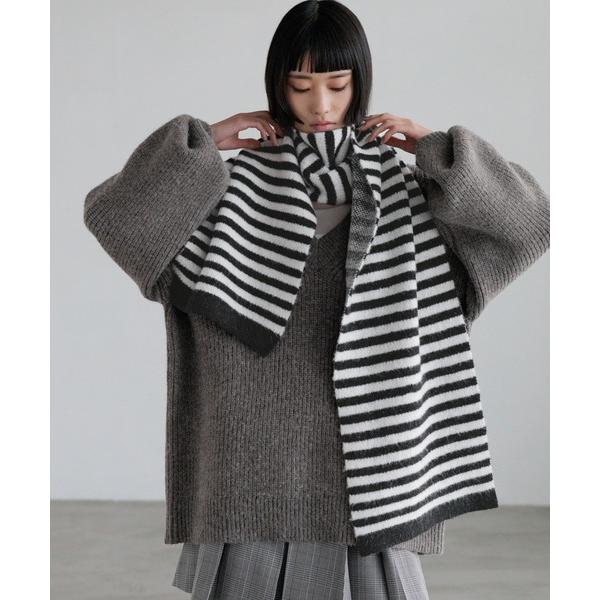 『タイムセール実施中』ZOZO問い合わせ番号:101930442ショップ:LOWRYS FARM，ローリーズファームブランド:LOWRYS FARM，ローリーズファーム商品名:ボーダーストール　640616カテゴリ:ファッション雑貨>...