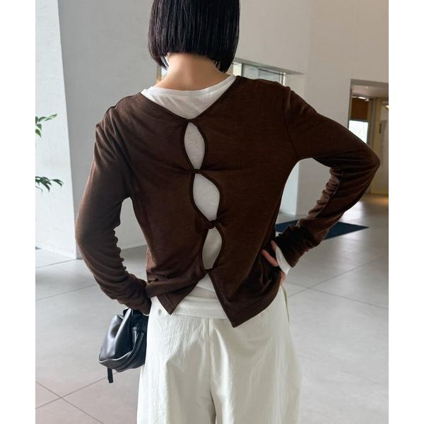 ZOZO問い合わせ番号:101930538ショップ:select MOCA，セレクトモカブランド:select MOCA by son，セレクトモカバイソン商品名:2WAYツイストシアーテレコトップス【by SON】カテゴリ:トップス&gt...