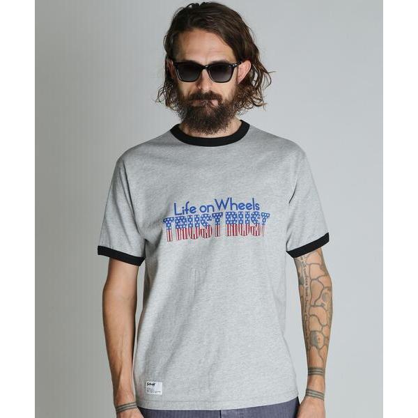 ZOZO問い合わせ番号:101930995ショップ:SCHOTT，ショットブランド:schott，ショット商品名:Schott/ショット/TRUST RUST RINGER T-SHIRT/トラスト ラスト リンガー Tシャツカテゴリ:トッ...