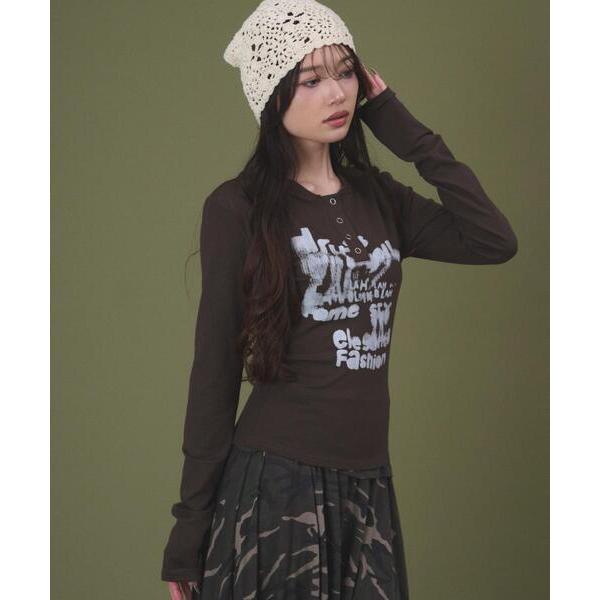 ZOZO問い合わせ番号:101931067ショップ:WEGO，ウィゴーブランド:DISPARK，ディスパーク，WEGO，ウィゴー商品名:DISPARK/【26年春夏新作】ヘンリーネックロゴトップカテゴリ:トップス>Tシャツ/カットソー...