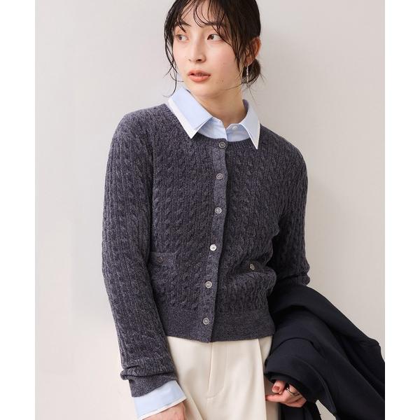 ZOZO問い合わせ番号:101931129ショップ:VIS，ビスブランド:VIS，ビス商品名:モールベロアケーブルカーディガントップス/イージーケアカテゴリ:トップス>カーディガン/ボレロブランド品番:2025-B-BVK45170素...