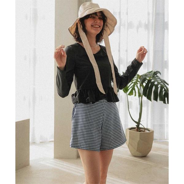 『タイムセール実施中』※このアイテムは返品・交換対象外商品です。ZOZO問い合わせ番号:101931174ショップ:titivate，ティティベイトブランド:titivate，ティティベイト商品名:ペプラム長袖トップス×ショーツ/セット水着...