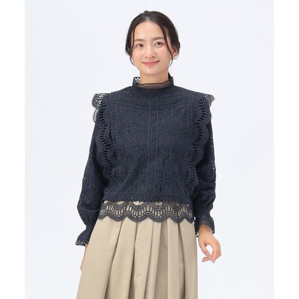 ZOZO問い合わせ番号:101962918ショップ:BEAMS HEART，ビームスハートブランド:BEAMS HEART，ビームスハート商品名:マルチレース ハイネック ブラウスカテゴリ:トップス>シャツ/ブラウスブランド品番:43...