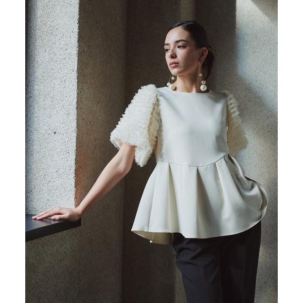 『タイムセール実施中』ZOZO問い合わせ番号:101963242ショップ:nissen，ニッセンブランド:Callarus，カラルス商品名:ボリュームスリーブブラウス×テーパードパンツセットアップ〔Callarus〕カテゴリ:ワンピース/ド...