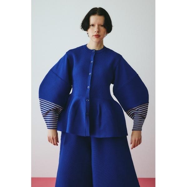 ZOZO問い合わせ番号:101963388ショップ:HeRIN.CYE，ヘリンドットサイブランド:HeRIN.CYE，ヘリンドットサイ商品名:Border sleeve knit tops　　ボーダースリーブニットトップスカテゴリ:トップス...