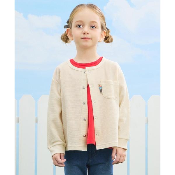 『タイムセール実施中』ZOZO問い合わせ番号:101963466ショップ:Combi mini，コンビミニブランド:combimini，コンビミニ商品名:長袖ストレッチワッフルカーディガンカテゴリ:トップス>カーディガン/ボレロブラン...