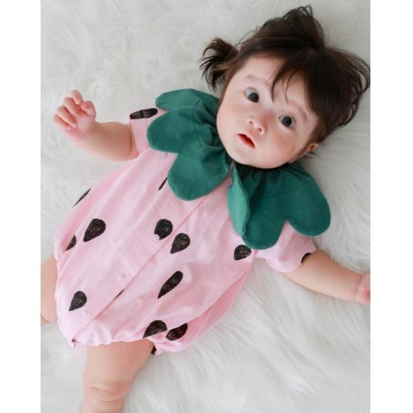 ※このアイテムは返品・交換対象外商品です。ZOZO問い合わせ番号:101964940ショップ:MAZEMAZE，マゼマゼブランド:nicohrat，ニコフラート商品名:ニコフラート いちごロンパースカテゴリ:ママ＆ベビー>ロンパースブ...