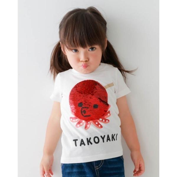 ZOZO問い合わせ番号:101964984ショップ:A BAG OF CHIPS，ア バッグ オブ チップスブランド:CHEEK ROOM，チークルーム商品名:CHEEK ROOM/チークルーム スパンコールたこ焼きTシャツカテゴリ:トップ...