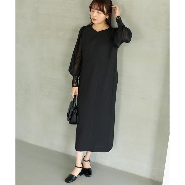 ZOZO問い合わせ番号:101966397ショップ:LAVEANGE，ラビアンジェブランド:LAVEANGE，ラビアンジェ商品名:シアースリーブ切替ワンピースカテゴリ:ワンピース/ドレス>ドレスブランド品番:5760042素材:表地ポ...