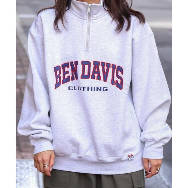 『セール実施中』参考価格：7，920円発売時期：2022年09月コンディション：C（やや使用感あり）使用感があり、やや気になる傷や汚れがあるアイテム全体的：汚れ参考商品名：【別注】【BEN DAVIS】LOGO HALF ZIP SWEAT...