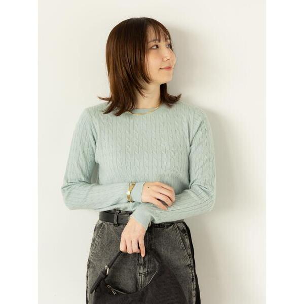 『セール実施中』ZOZO問い合わせ番号:101998587ショップ:Te chichi，テチチブランド:Te chichi TERRASSE，テチチテラス商品名:もちもちケーブルクルーネックニットカテゴリ:トップス>ニット/セーターブ...